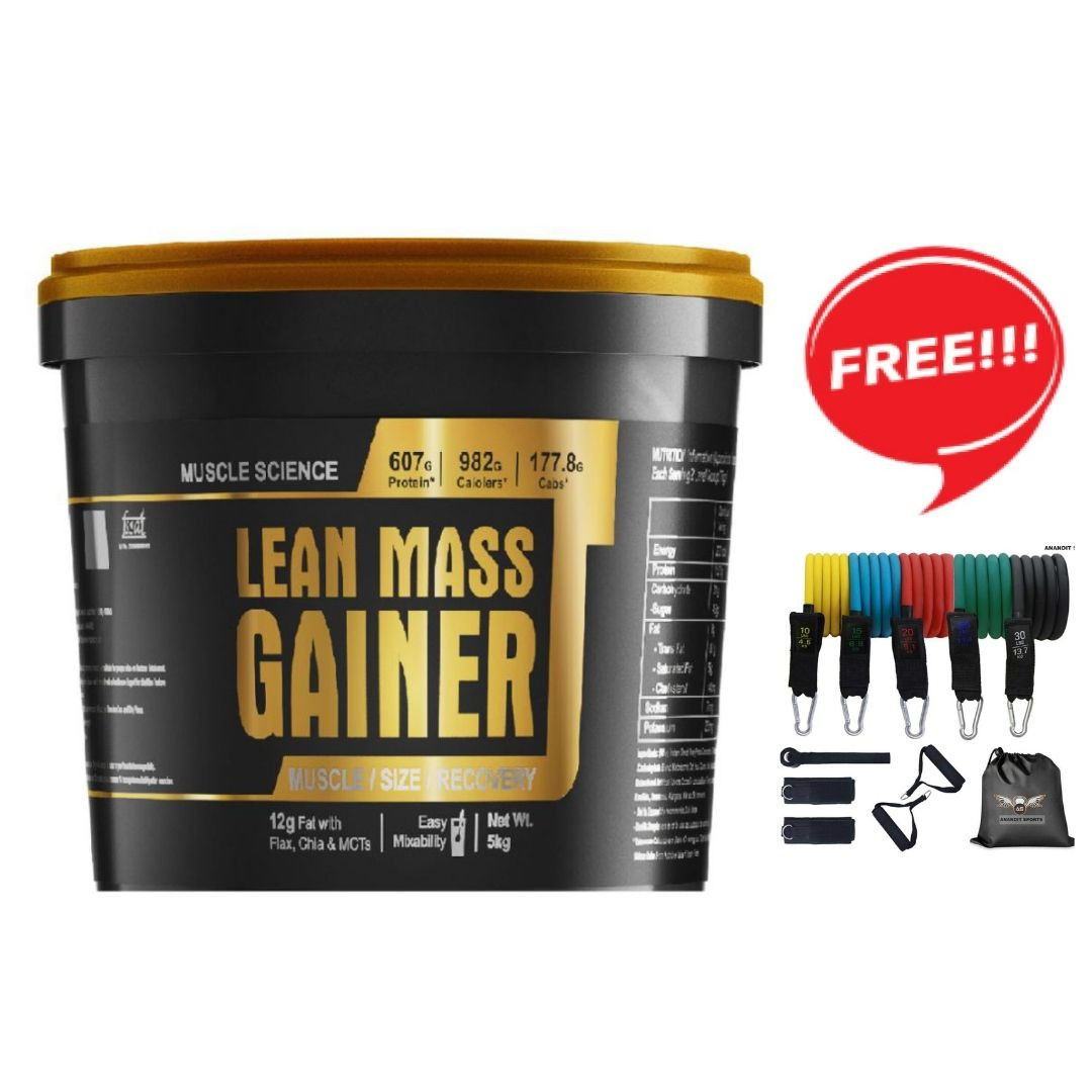 Buy Muscle Science Lean Mass Gainer (11 Lbs) + Free 100Lbs