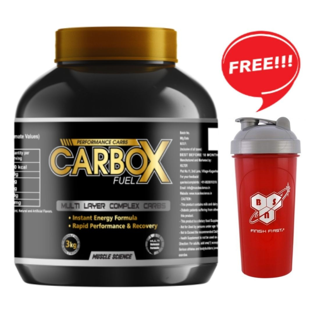 Buy Muscle Science Carbox Fuel (Flavoured) + Free Shaker