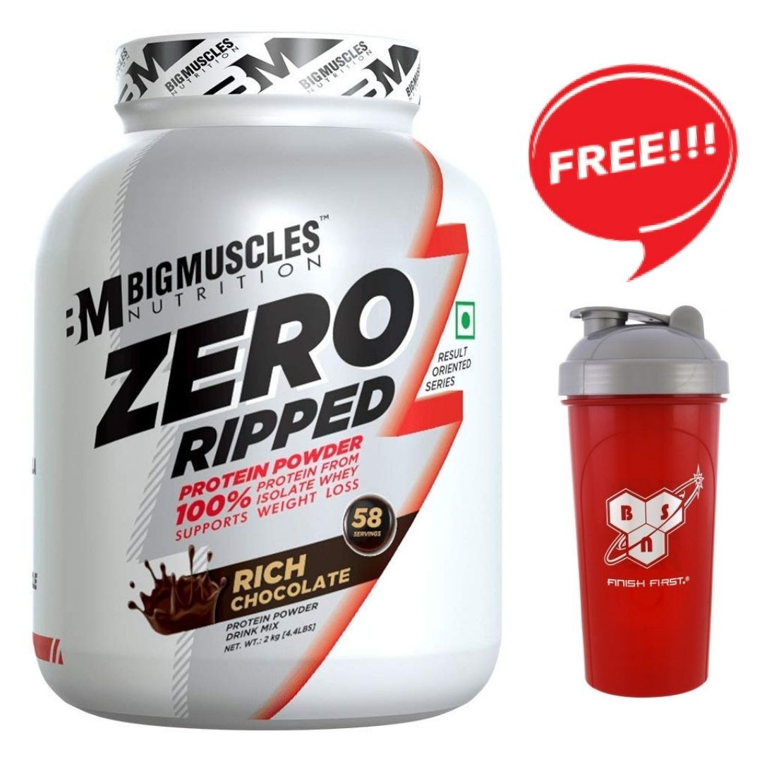 Buy Big Muscles Zero Ripped Whey Isolate Protein (4.4 Lbs)