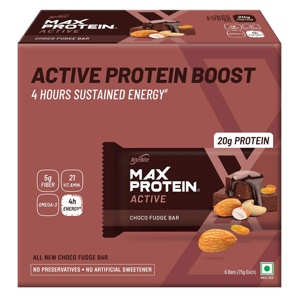 Buy RiteBite Max Protein Active Bars (20gm Protein) Online