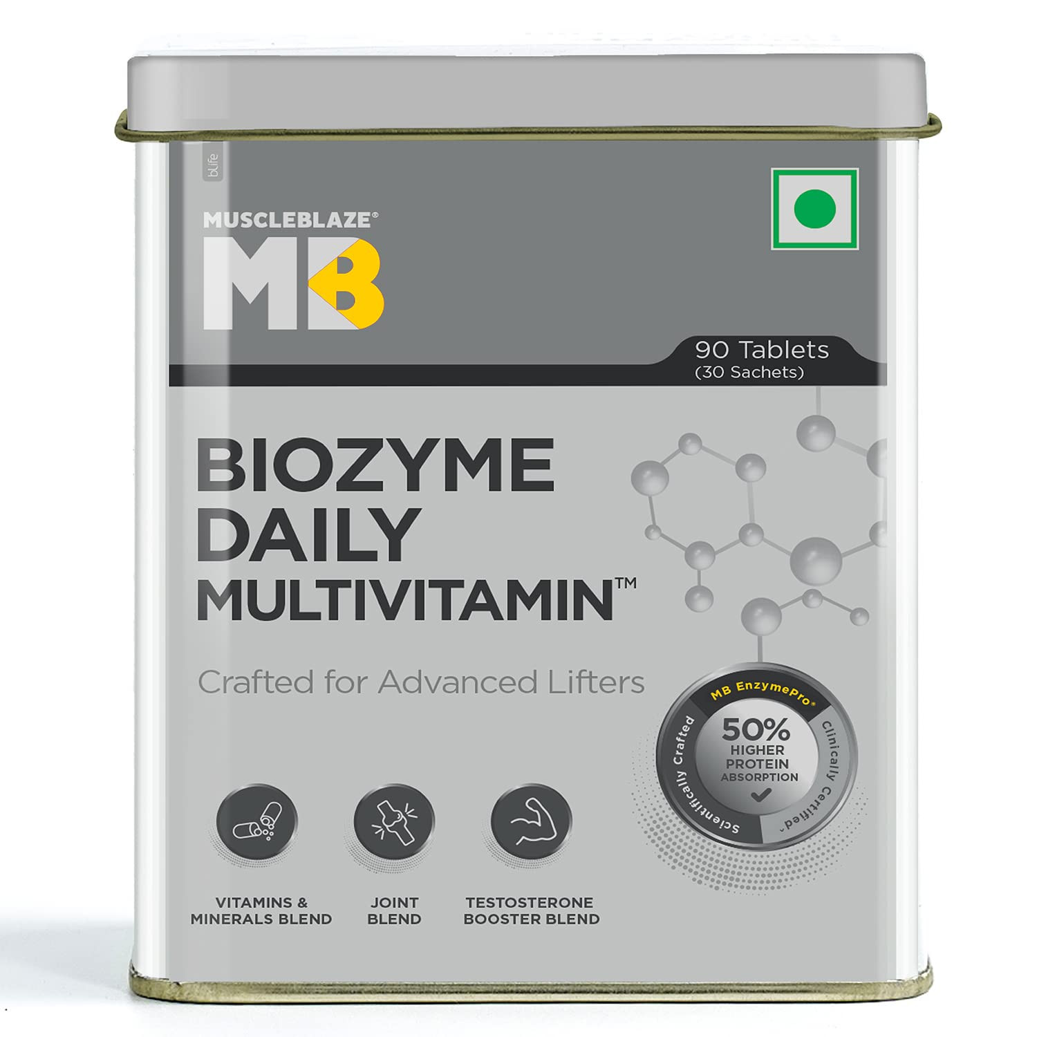 Buy MuscleBlaze Biozyme Daily Multivitamin (90 Tablets)