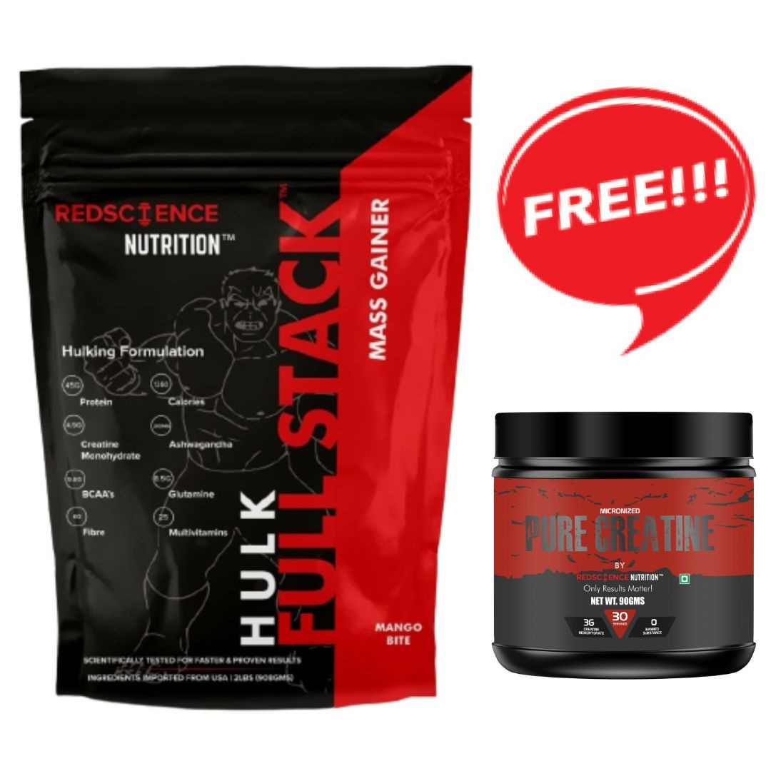 Buy Redscience FULL STACK™ Hulk Mass Gainer 4 Lbs + Free