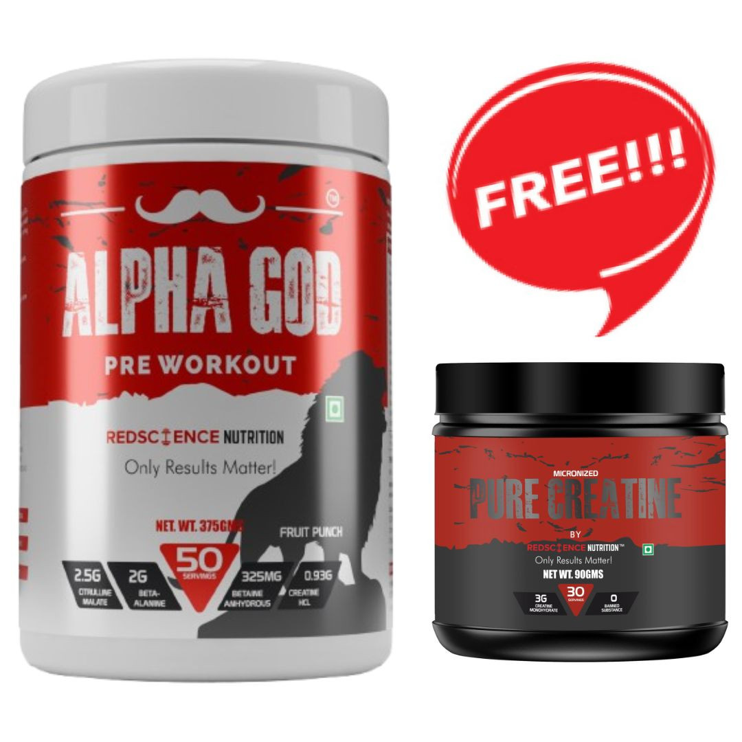 Buy Redscience Nutrition ALPHA GOD Pre Workout + Free